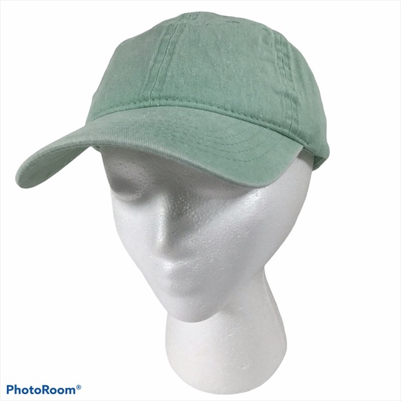 Accessories | Mint Green Washed Denim Ball Cap Nwt | Poshmark
